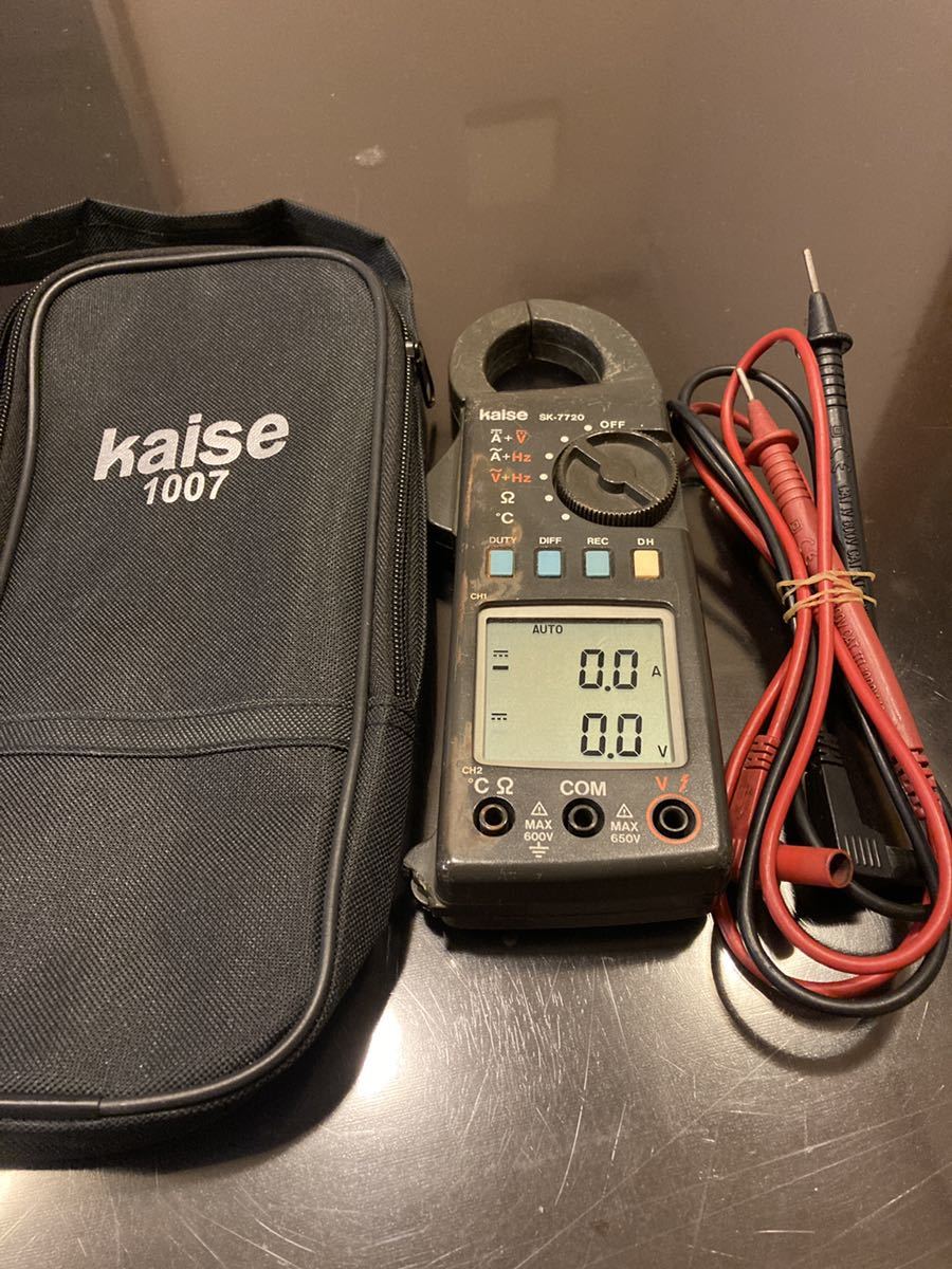 【傷や汚れあり】★1円スタート kaise AC/DC DIGITAL CLAMP METER SK-7720/SK-7722 カイセ デジタル クランプメーター 以下検索 HIOKI 日置 ...
