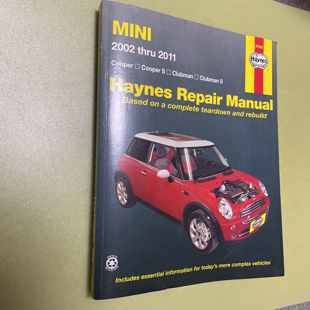 【やや傷や汚れあり】ミニクーパー整備書 Mini Cooper, Cooper S, Clubman & Clubman S 2002 ...