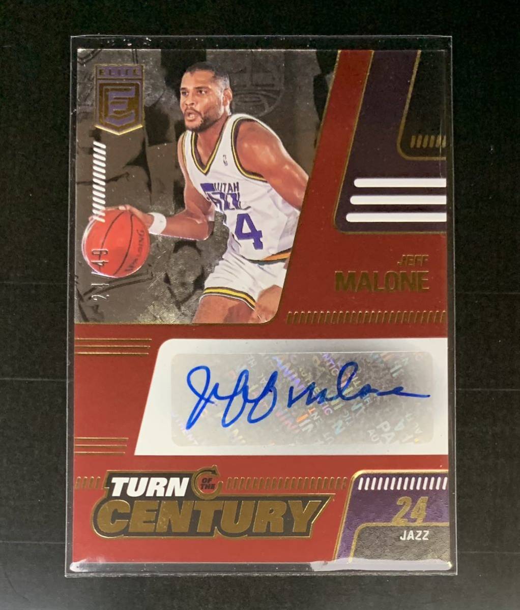 【未使用に近い】2021-22 Donruss Elite NBA Jeff Malone Jazz Auto 24/49枚限定 Red ...
