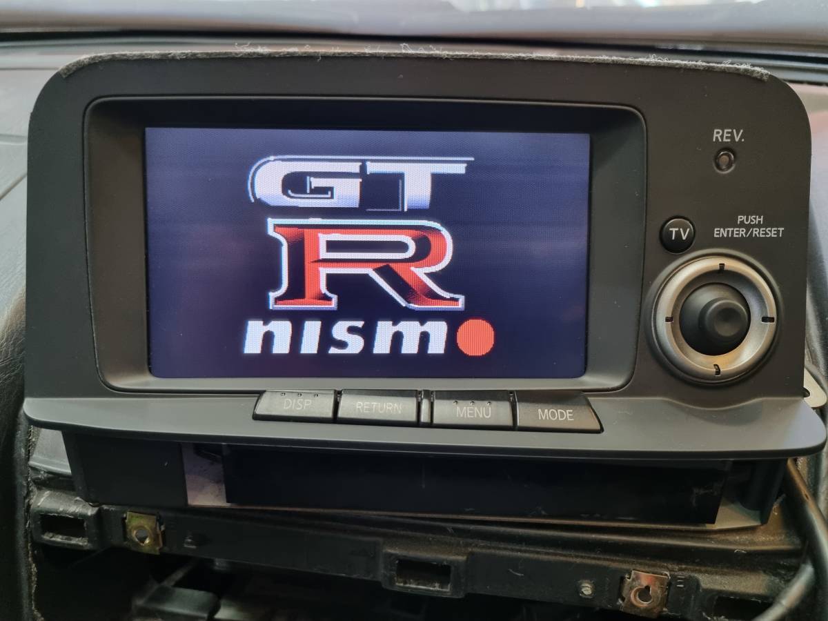 【やや傷や汚れあり】スカイラインNISMO MFD BNR34 R34GTRマルチファンクションディスプレイMulti Function ...