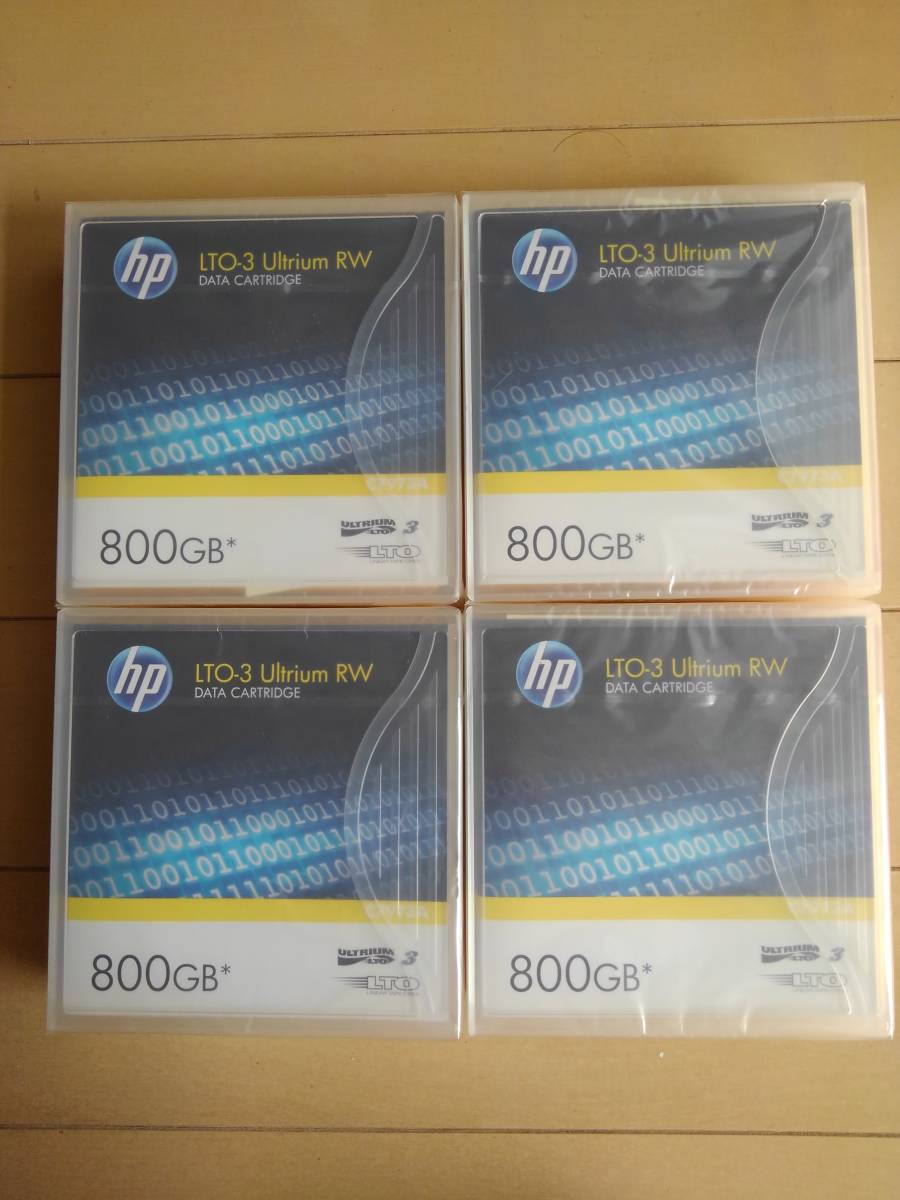 【未使用】HP LTO-3 Ultrium RW 磁気テープ 4巻組 №F-425-4の落札情報詳細 - ヤフオク落札価格検索 オークフリー