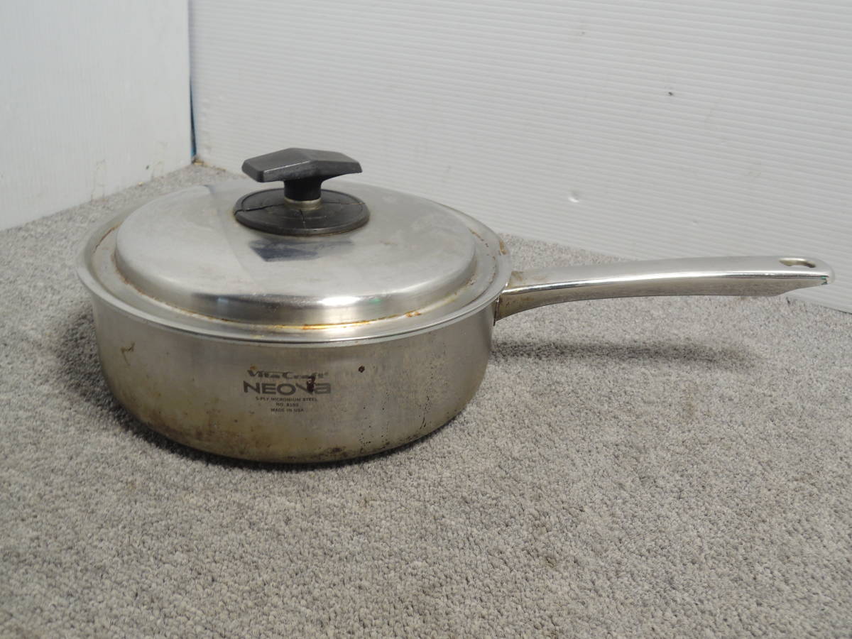 【やや傷や汚れあり】 Vita Craft ビタークラフト NEONA 5-PLY NICROMIUM STEEL/片手鍋/No.8103/直径 約22.5㎝ /管理5952B23の落札情報 ...