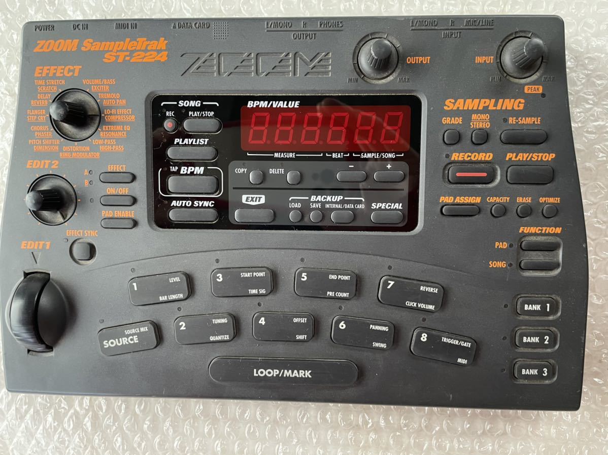 【傷や汚れあり】ZOOM SampleTrak ST-224 ズーム サンプラー サンプリングマシン 現状品 の落札情報詳細| ヤフオク落札 ...