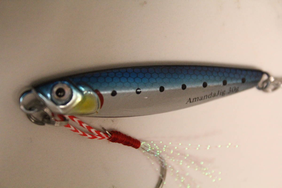 【未使用】メタルジグ Amanda Jig 30g 5色セット センターバランス 多層コーティング 左右非対称 ショアジギング シーバス青物 ...