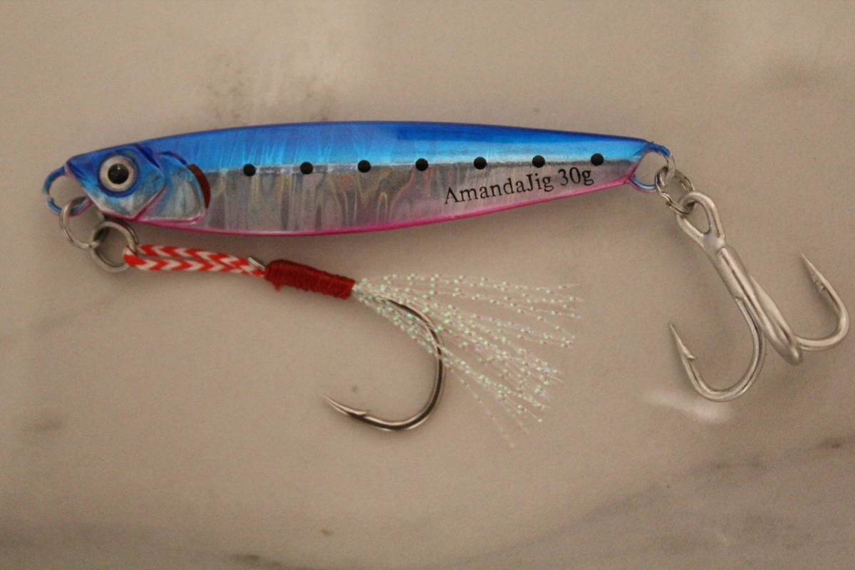 【未使用】メタルジグ Amanda Jig 30g 5色セット センターバランス 多層コーティング 左右非対称 ショアジギング シーバス青物 ...