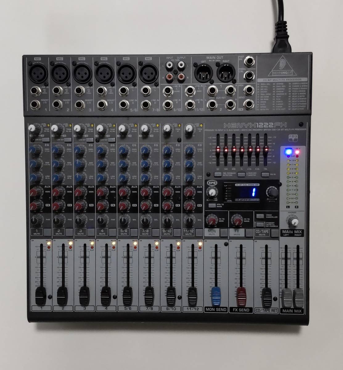 【やや傷や汚れあり】★中古★ BEHRINGER XENYX 1222 FX ベリンガー 12CH アナログミキサーの落札情報詳細 ...