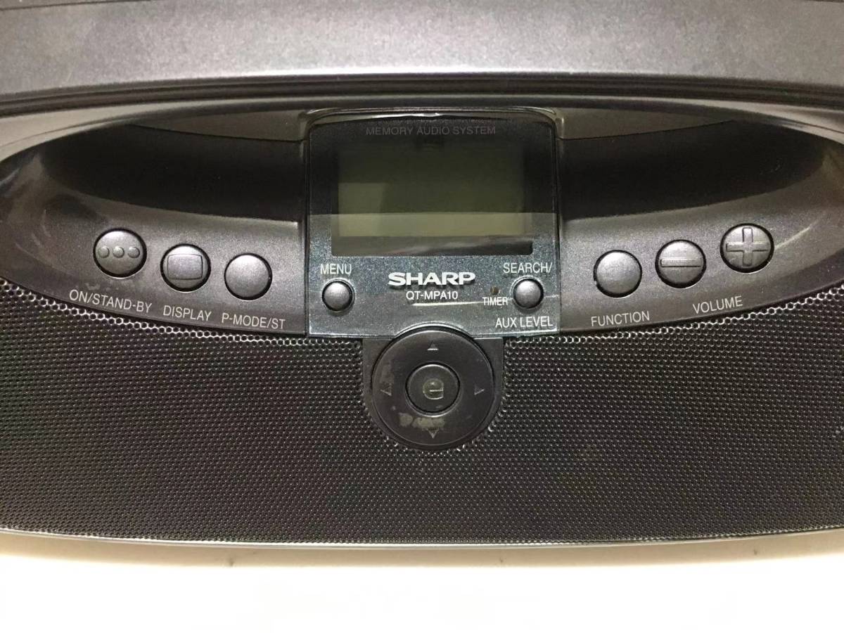 【傷や汚れあり】L6 SHARP 「MUSIC CARRY」 メモリーオーディオシステム (ブラック) QT-MPA10-Bの落札情報詳細 - ヤフオク落札価格検索 オークフリー