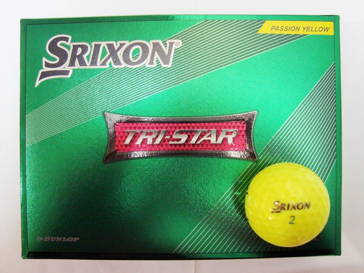 【未使用】新品★ダンロップ★SRIXON TRI-STAR ボール★スリクソン トライスター★2022★アライメント サイドマーク★パッション イエロー★2箱★24球 の落札情報詳細 ...