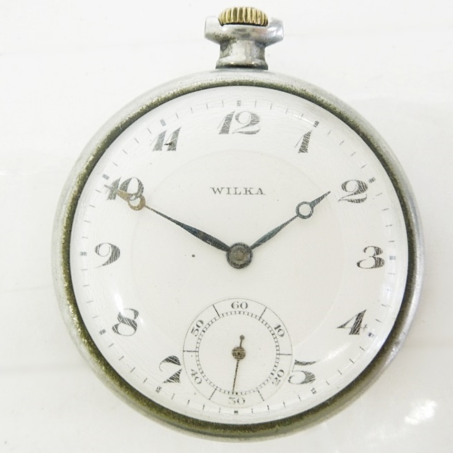 （A104） 珍品 アンティーク WILKA ウィルカ 懐中時計 謎の印 犬印？ 手巻 の落札情報詳細| ヤフオク落札価格情報 オークフリー