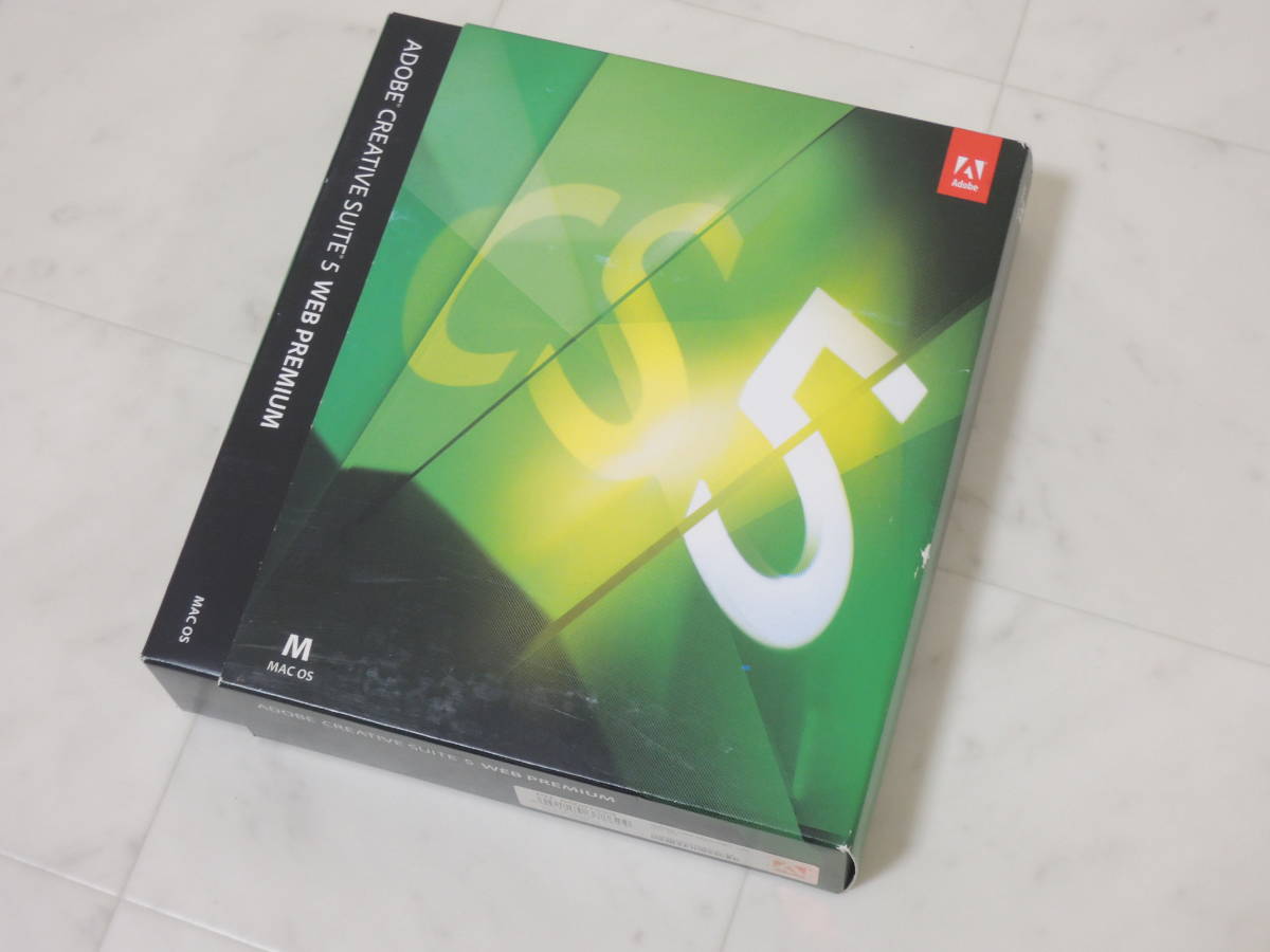 【やや傷や汚れあり】A-04055 Adobe Creative Suite 5 Web Premium Mac 日本語版(CS5 ...