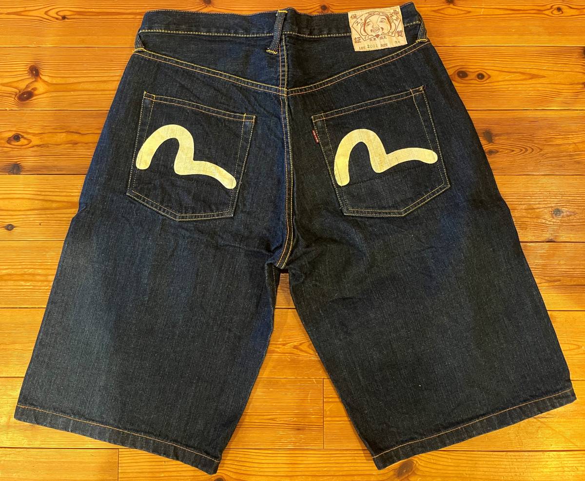 【目立った傷や汚れなし】エヴィス EVISU ハーフパンツ Lot.2001 白カモメ 戎 DOWLUCK 道楽 YAMANE ヤマネ 山根 W36 の落札情報詳細 - Yahoo ...