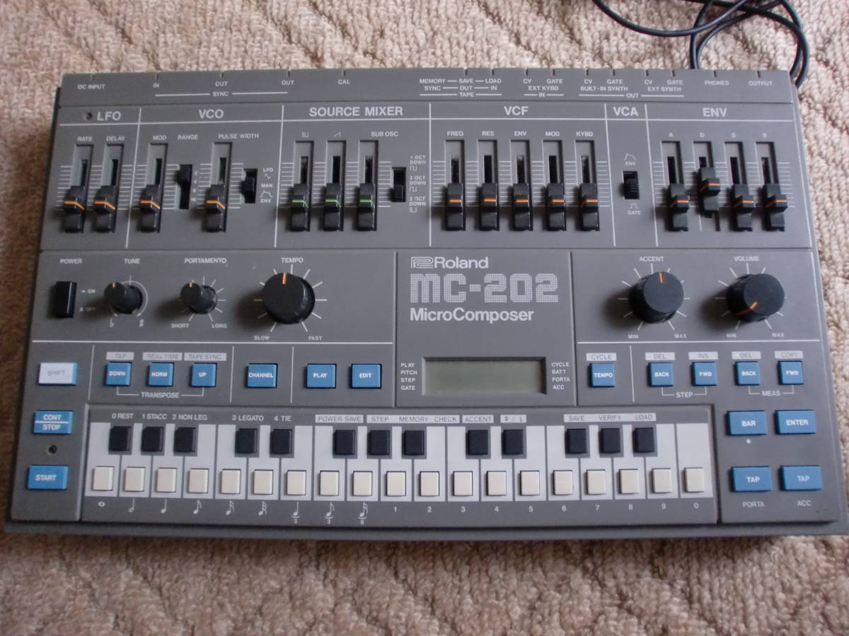 【やや傷や汚れあり】Roland MC-202 アナロクシンセサイザーの落札情報詳細 - ヤフオク落札価格検索 オークフリー