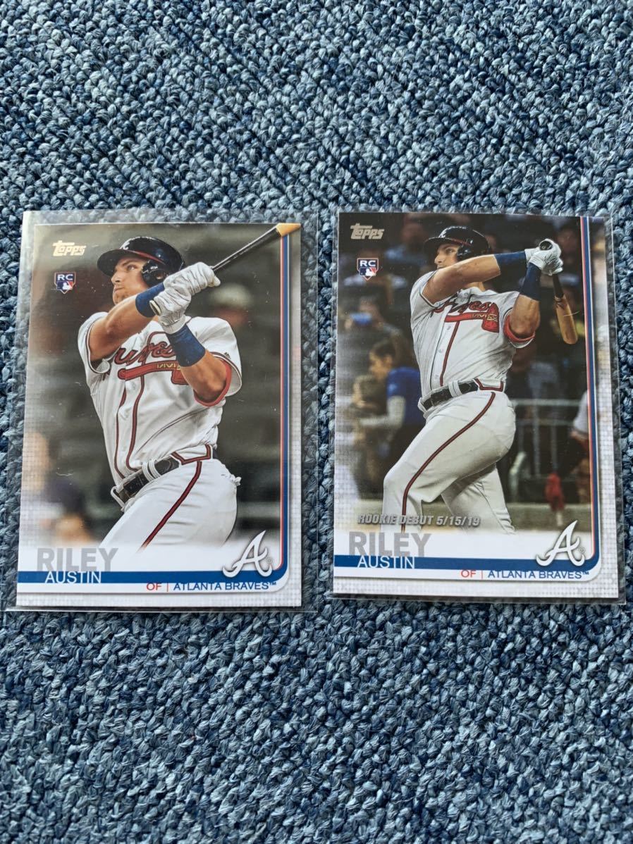 【目立った傷や汚れなし】TOPPS MLB 2019 UPDATE SERIES #US100 #US252 AUSTIN RILEY ...