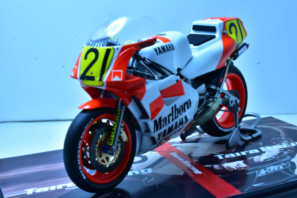 【目立った傷や汚れなし】uta design 1/12 '87 ヤマハ YZR500 マルボロ ヤマハ #21 平忠彦 チェコGP 3位入賞車 '87 YAMAHA YZR500 ...