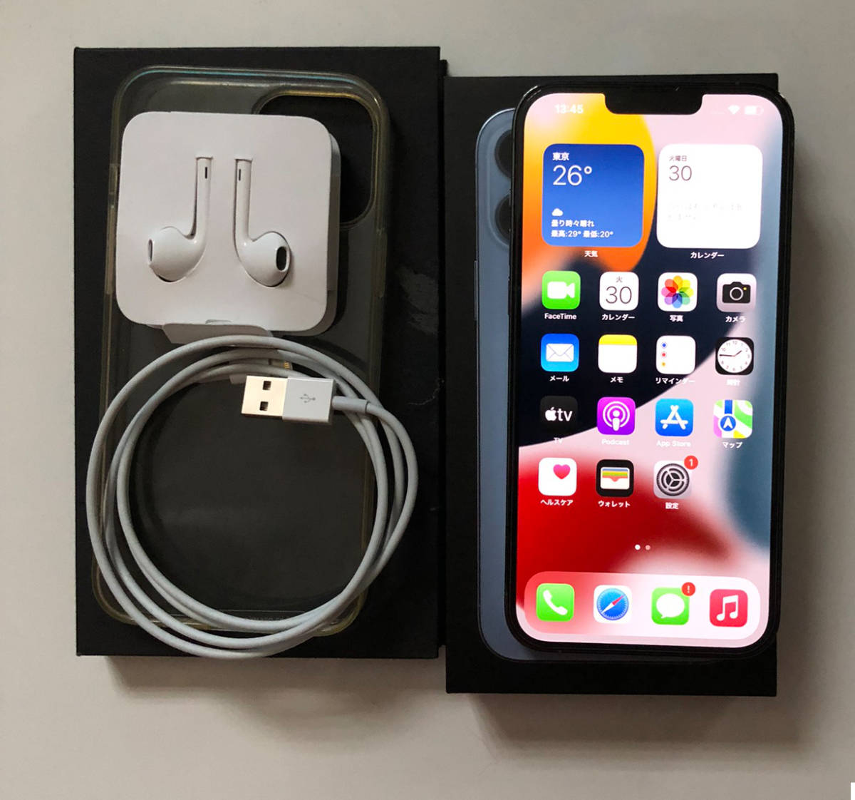 【未使用に近い】【applestore 一括購入品】★iPhone13 Pro Max 128GB シエラブルー SIMフリー apple iphone おまけ付！の落札情報詳細 - ヤフオク ...