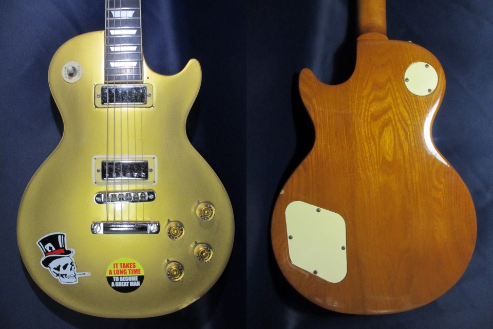 【やや傷や汚れあり】M※ Greco グレコ Super Power レスポールタイプ ミニハム ゴールドトップ EG 500 ジャパン ...