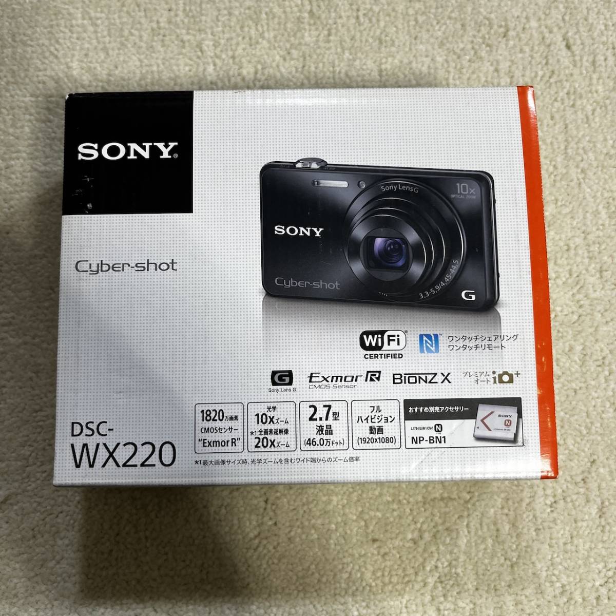 【未使用】未使用 SONY DSC-WX220 BLACK ブラック ソニー 新品の落札情報詳細 - ヤフオク落札価格検索 オークフリー