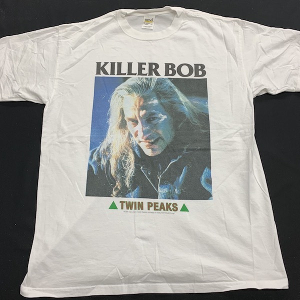 【やや傷や汚れあり】TWIN PEAKS KILLER BOB Tシャツ 90s USA ヴィンテージ フォトプリント 映画T ツインピークス ...