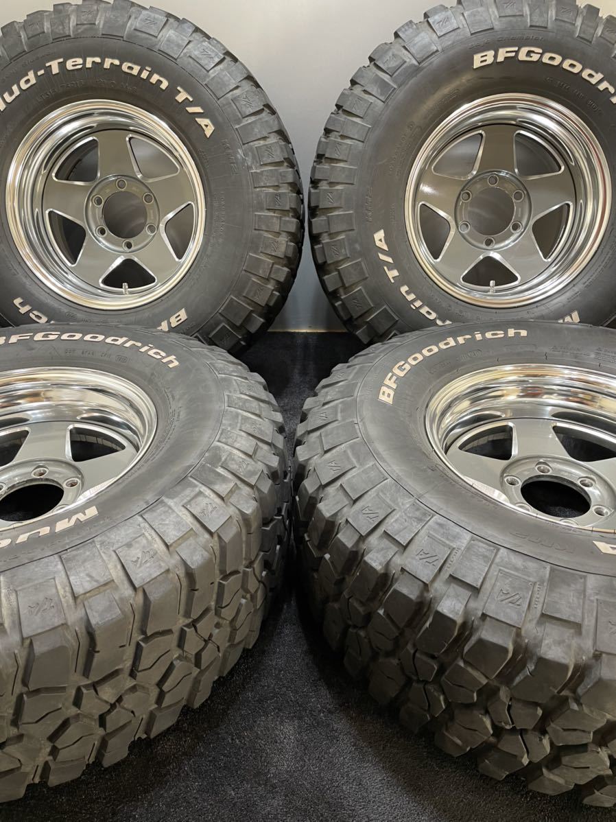 【目立った傷や汚れなし】LT315/75R16 BFGoodrich/Mud-Terrain T/A KM2 17年製 MOZZER 16 ...