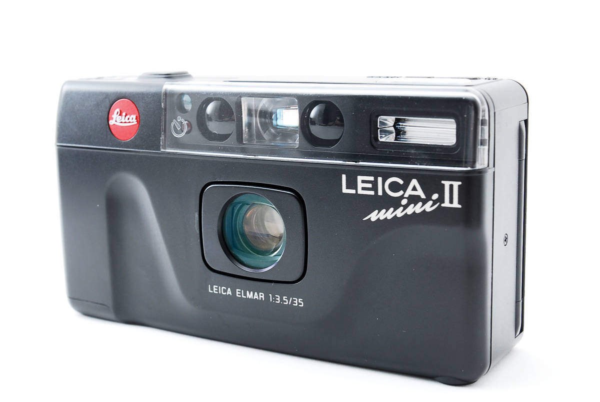 【目立った傷や汚れなし】希少！ストラップ付 ★美品★ LEICA ライカ MINI II 2 BLACK ブラック コンパクトフィルムカメラ ...