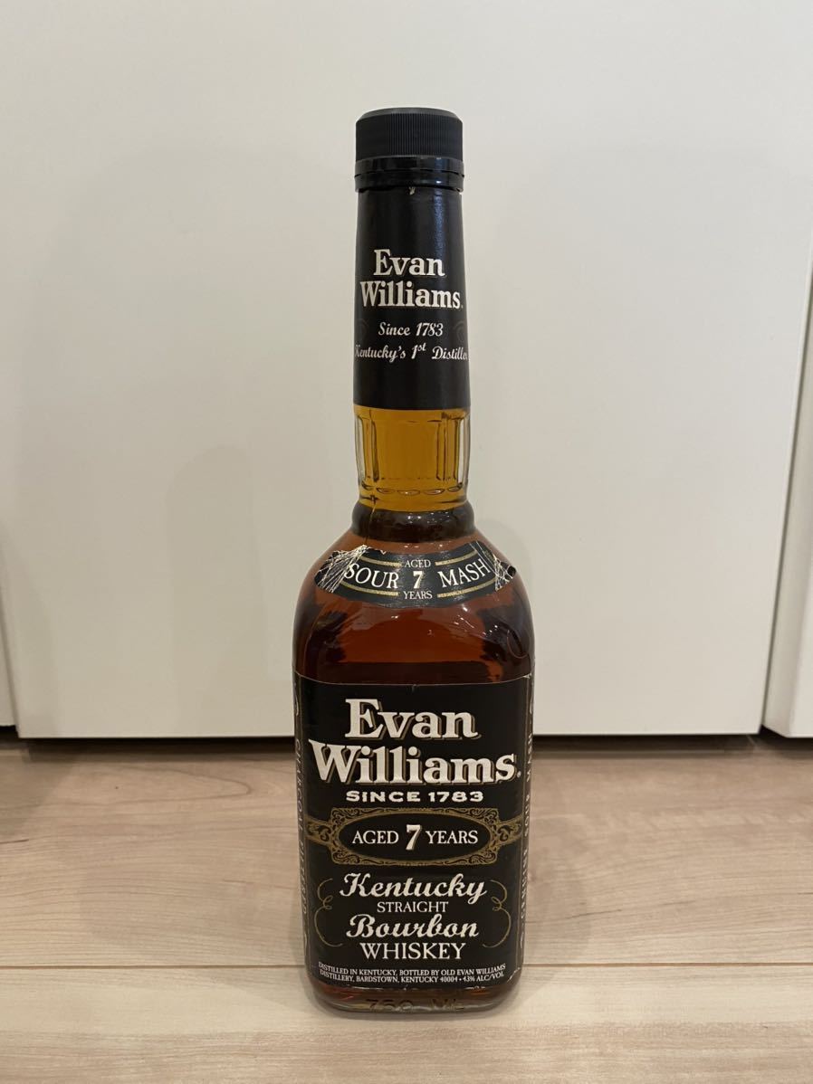 EVAN WILLIAMS【エヴァンウィリアムズ】 7年 グリーンラベル 43%750ml ウイスキー特級 218_ の落札情報詳細| ヤフオク落札価格情報 オークフリー
