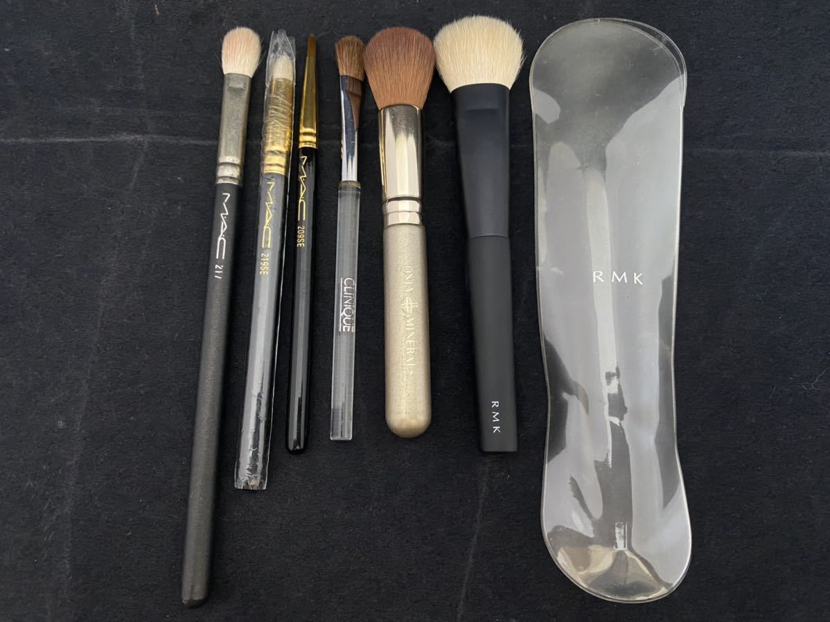 【やや傷や汚れあり】未使用あり MAC、RMK、オンリーミネラル、クリニーク メイクブラシ 6本セットの落札情報詳細 - ヤフオク落札価格検索 オークフリー