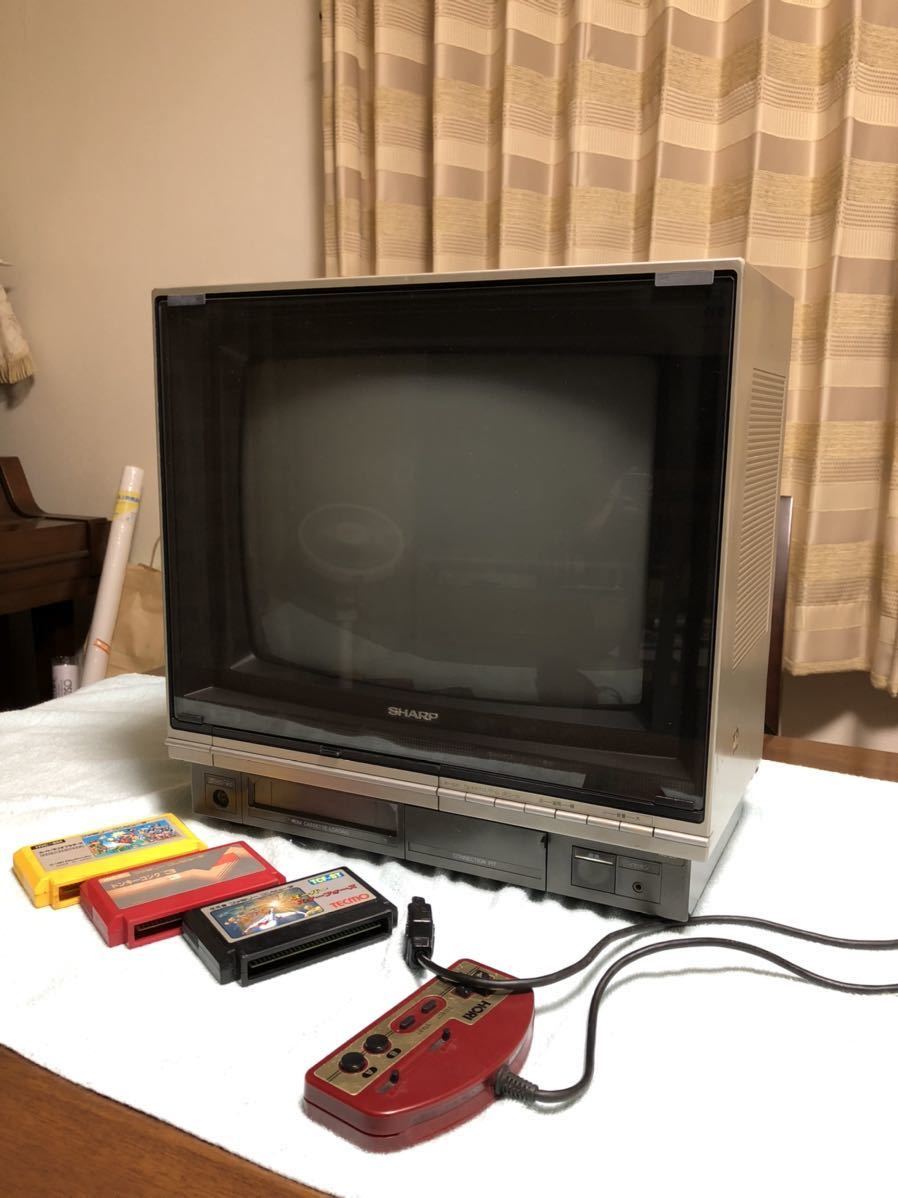【やや傷や汚れあり】シャープ C1ファミコン付テレビの落札情報詳細 - ヤフオク落札価格情報 オークフリー