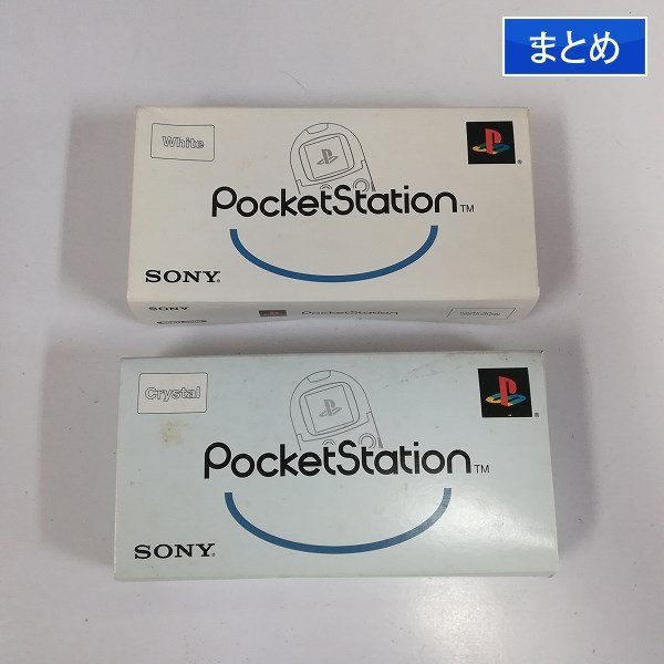 【傷や汚れあり】gH032a [まとめ] SONY PS2 周辺機器 ポケットステーション SCPH-4000 クリスタル ホワイト 計2点 ...