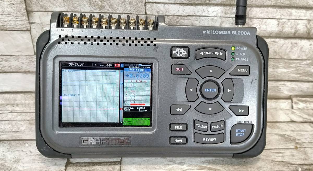【傷や汚れあり】☆【1H1221-6】 GRAPHTEC グラフテック midi LOGGER TYPE GL800 データロガー ジャンク ...