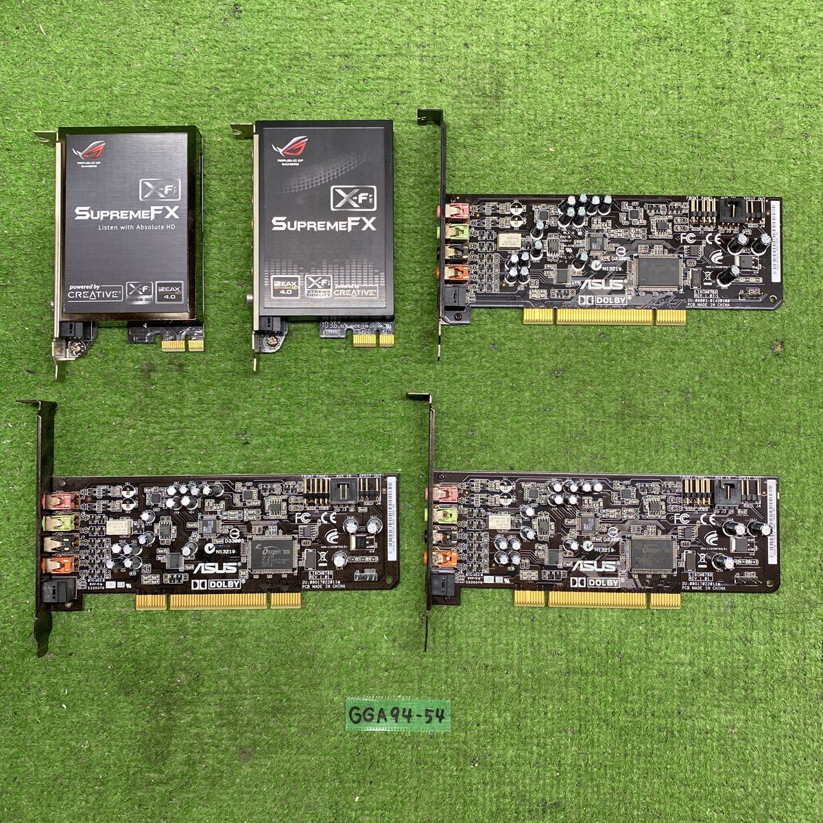 【傷や汚れあり】GGA94-54 激安 サウンドカード ASUS SupremeFX X-Fi / XONAR DG / 5点セット まとめ ...