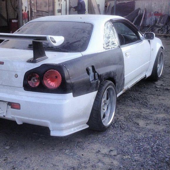 【未使用】R34 2ドア GTR形状リアフェンダー BNR34 ER34 HR34 ENR34 GTT GT-R GT-T ブリスター テールランプカバー クーペ frp の落札情報詳細 ...