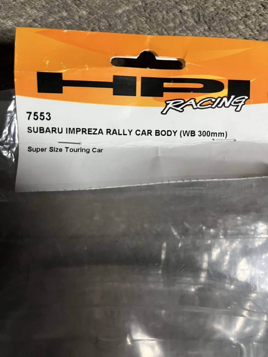 【未使用】[全国送料無料]HPI RACING SUBARU IMPREZA RALLY CAR BODY(WB300) スバル インプレッサ ...