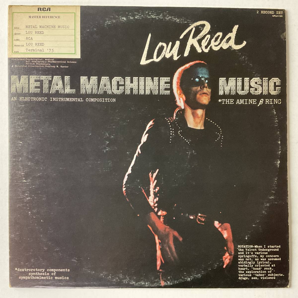 【傷や汚れあり】激レア ルーリード オリジナル レコード 2LP Lou Reed Metal Machine Music The Amine ...