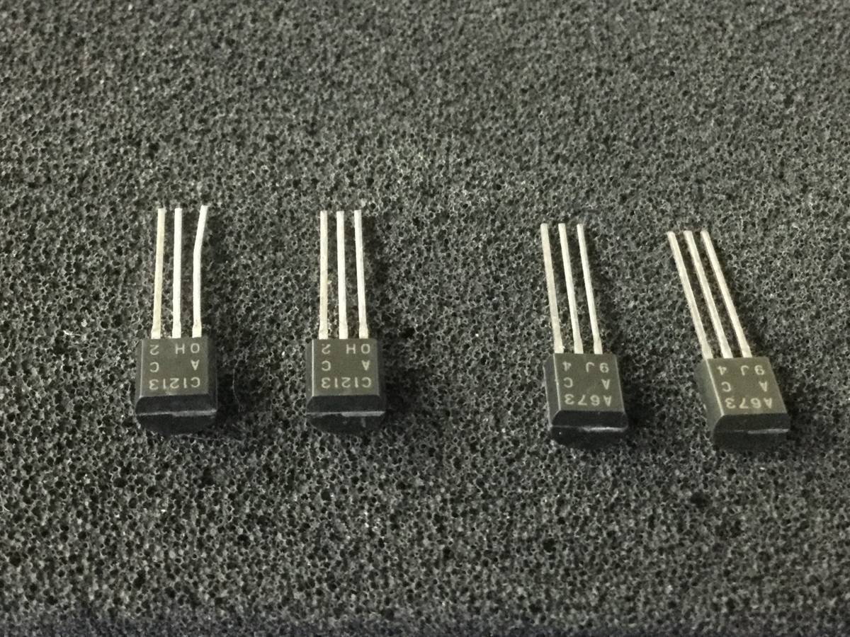 【未使用】2SA673AC 6個+2SC1213AC 6個【即決即送】日立オーディオトランジスタ B-5 C-2 PMA700Z ...