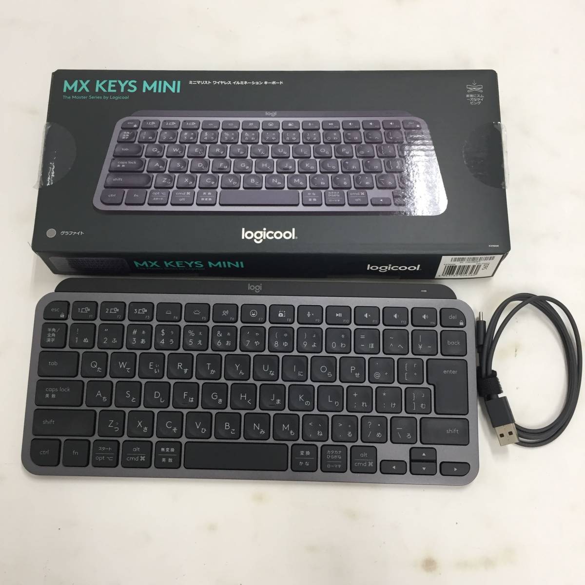 【やや傷や汚れあり】【通電確認済み】logicool ロジクール ワイヤレス イルミネイテッド キーボード MX KEYS MINI KX700GR グラファイト【中古品】の落札情報詳細 ...