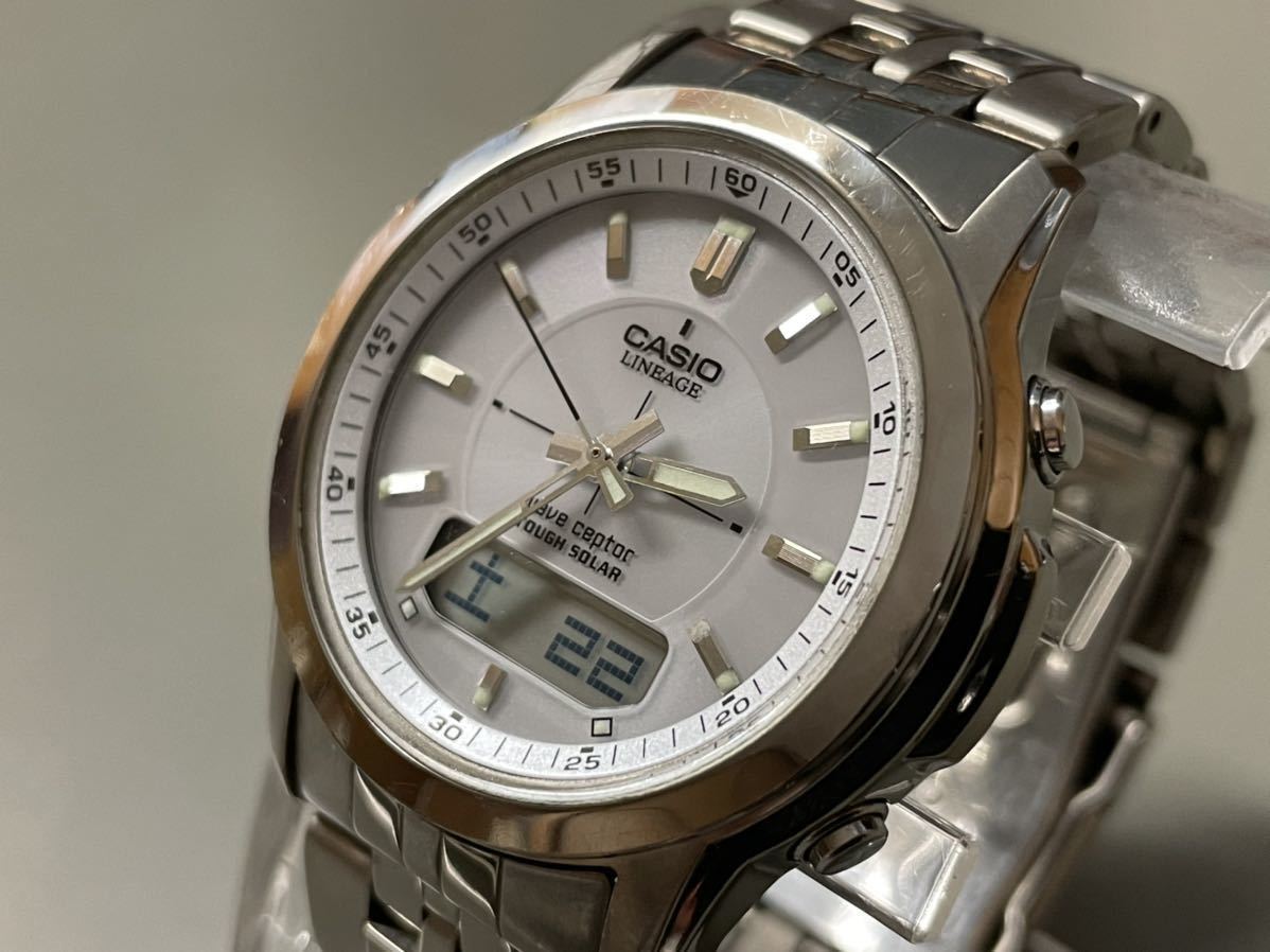 【傷や汚れあり】1円〜 カシオ CASIO ウェーブセプター LINEAGE ソーラー電波時計 LCW-100T チタン TITANIUM メンズ腕時計 稼働品 の落札情報詳細| ヤフオク落札 ...