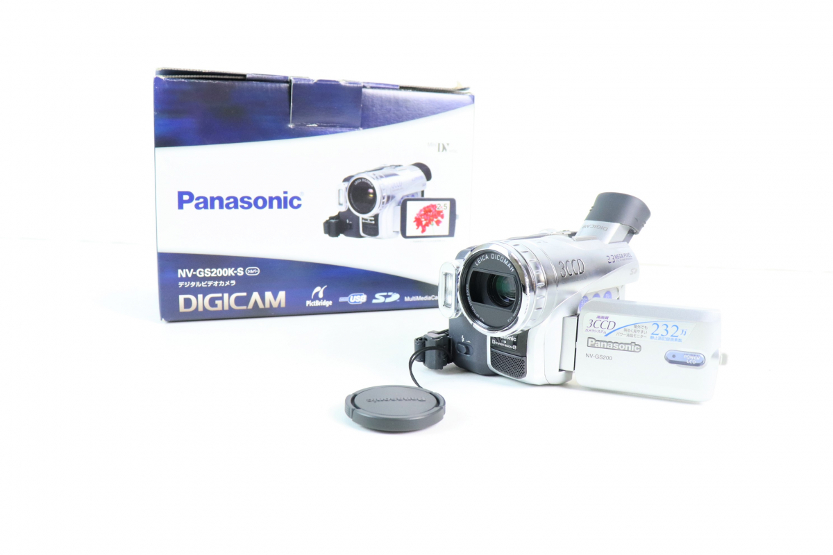 【目立った傷や汚れなし】【動作OK】Panasonic NV-GS200 デジタルカメラ パナソニック DIGICAM 3CCD 100× ...