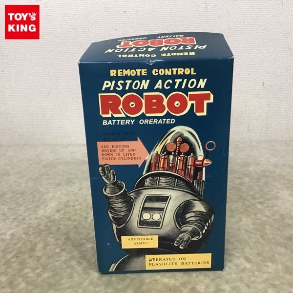 【傷や汚れあり】1円〜 HAHA TOY REMOTE CONTROL PISTON ACTION ROBOT ゴールド バッテリー式 ...