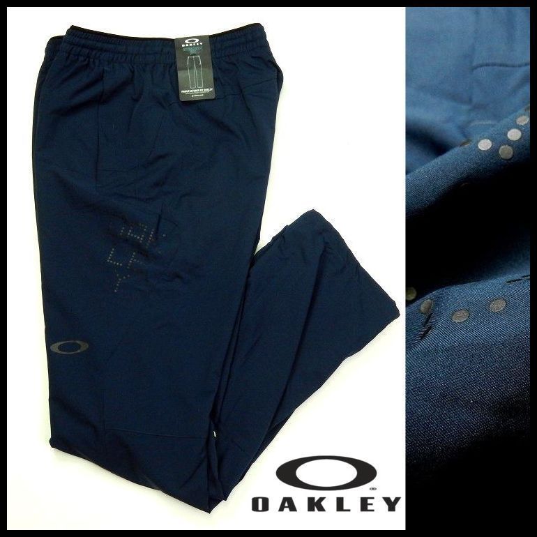 【未使用】B8932 新品 正規品★オークリー OAKLEY★XXL(91-96cm) 紺 ENHANCE WIND WARM PANTS ...