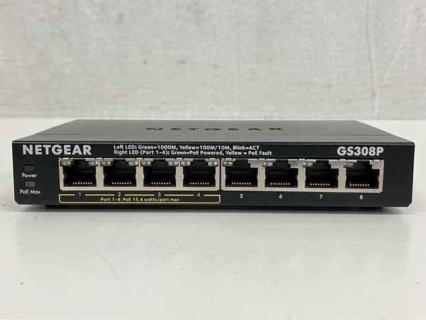 【全体的に状態が悪い】NETGEAR GS308P ネットギア スイッチングハブ 8ポート ジャンク S7010593の落札情報詳細 ...