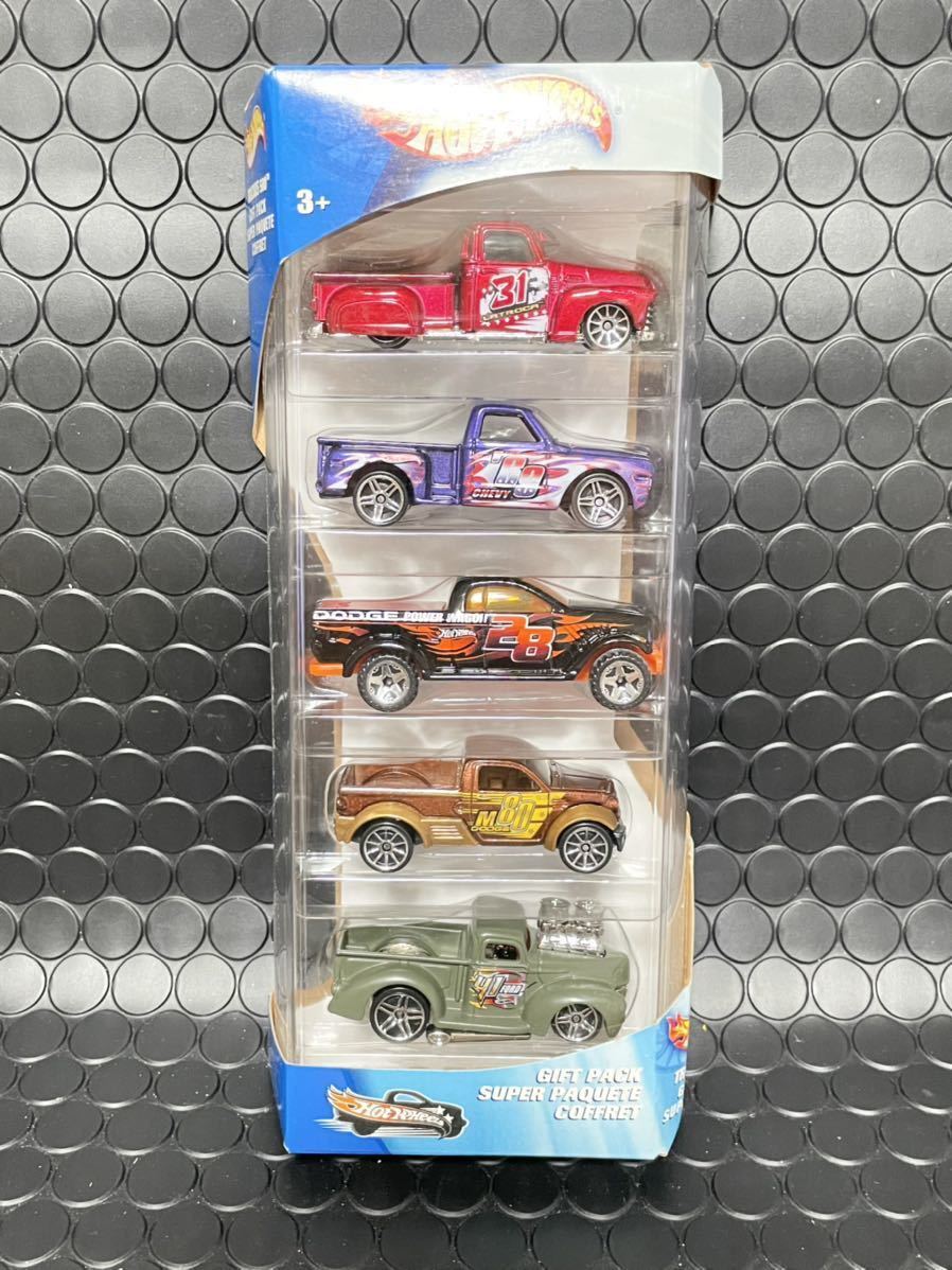 【未使用に近い】★ Hot Wheels ★ TRUCKS 500 GIFT PACK ホットウィール ピックアップ トラック 5-PACKの ...