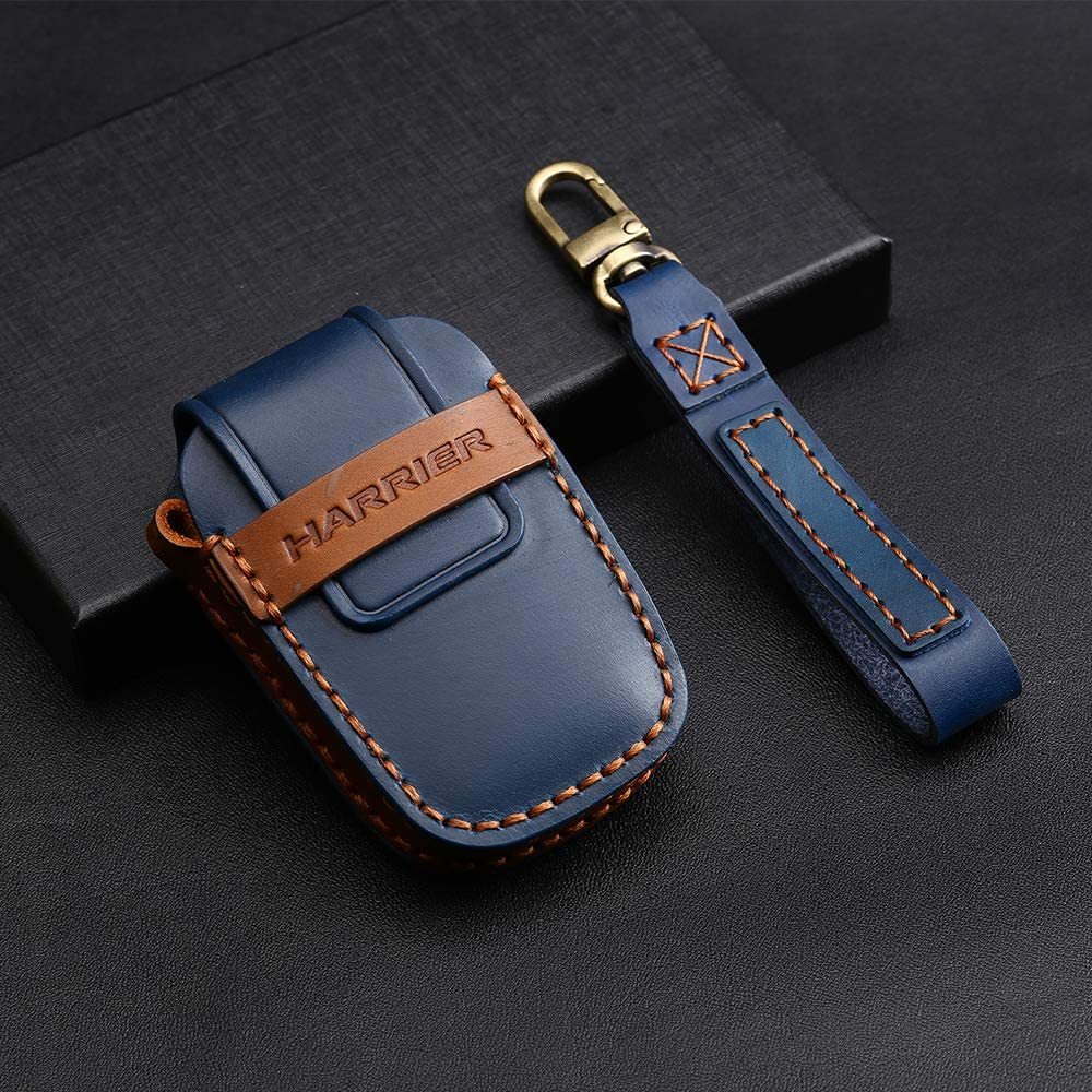 【未使用】TOYOTA ハリアー 80系 専用 キーケース BOYOUS レザー 本革 ブルー ケース スマートキー ホルダー ロゴ付 防傷 防汚 HARRIER 現行 カスタムの落札情報詳細 ...