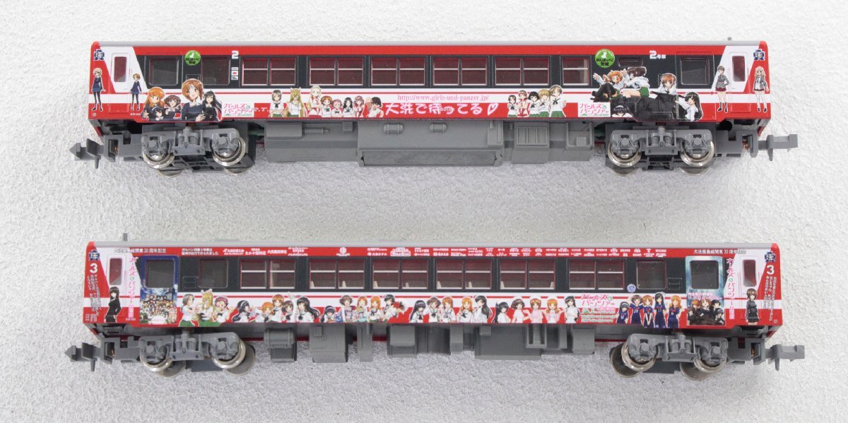 【目立った傷や汚れなし】【鉄道模型】KATO 10-1281 鹿島臨海鉄道 6000形 ガールズ＆パンツアー ラッピング列車 2号車＋3号車 ...