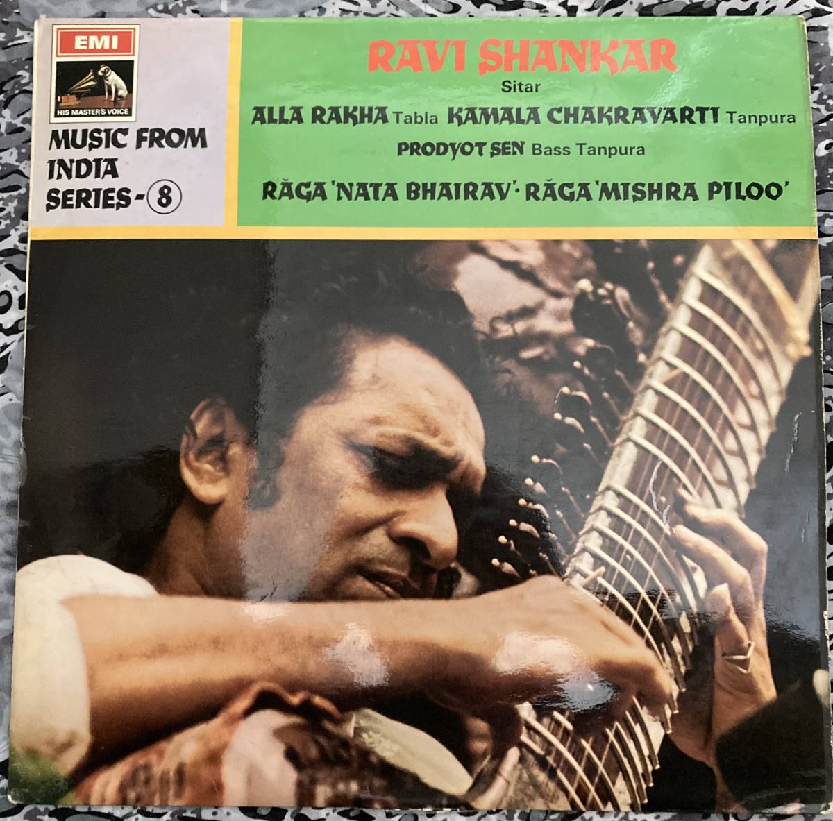 【傷や汚れあり】RAVI SHANKAR MUSiC FROM INDIA series(No.8) イギリス盤 レコード ワールド ...
