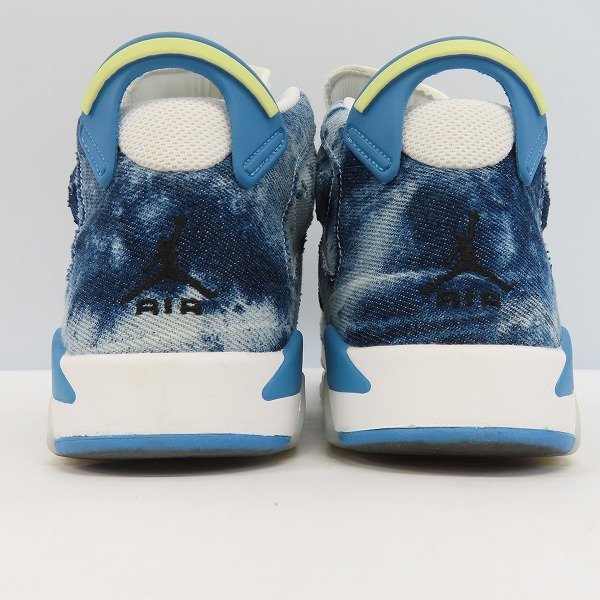 【目立った傷や汚れなし】NIKE/ナイキ AIR JORDAN 6 RETRO GS WASHED DENIM/エア ジョーダン 6 レトロ ...