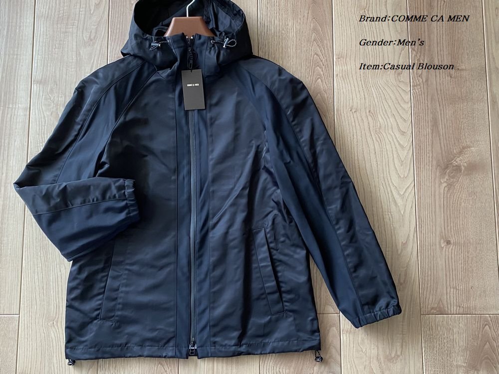 【未使用】新品 COMME CA MEN コムサメン ソリッドブラック ボンディングジャージーパーカー 05ブラック Lサイズ 23BY02 定価42,900円 の落札情報詳細| ヤフオク落札 ...