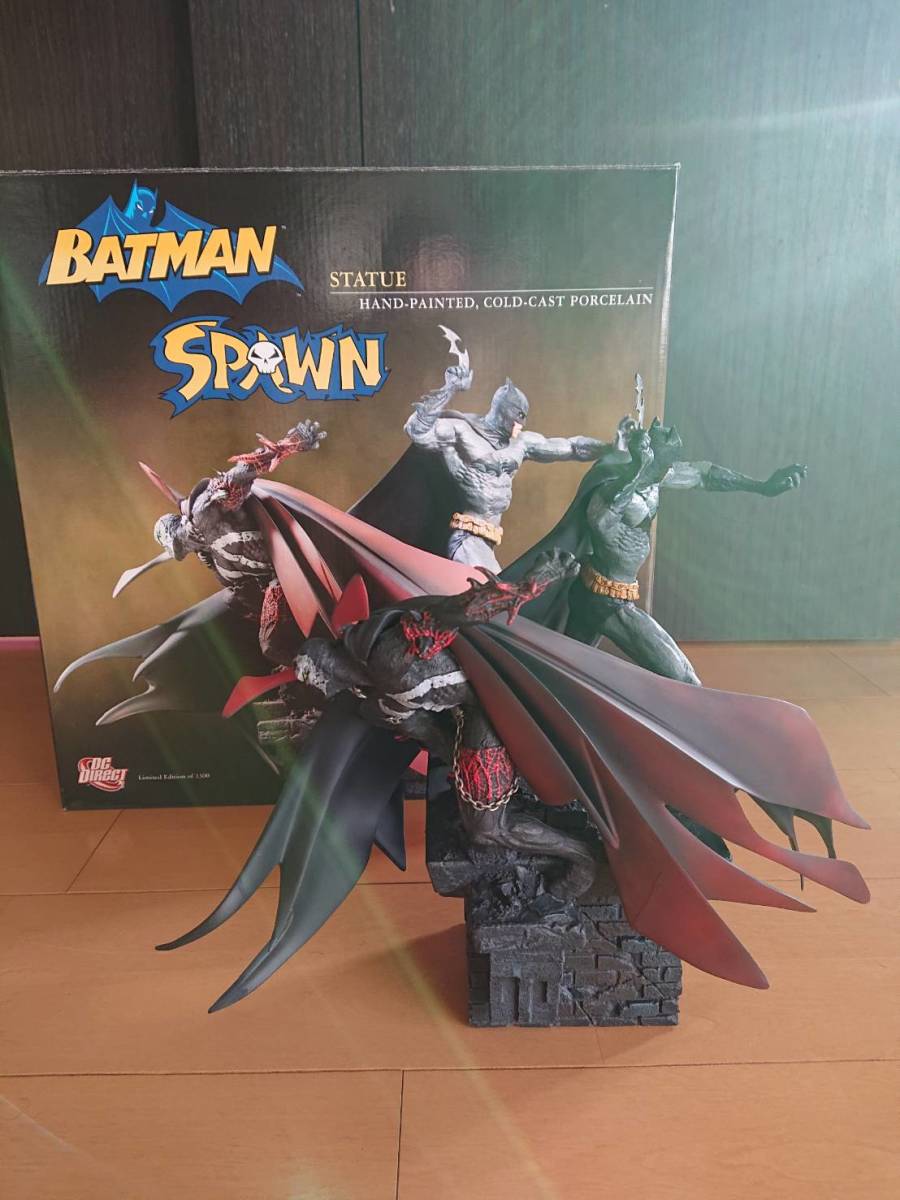 【傷や汚れあり】DC バットマン AND スポーン スタチュー マクファーレン Batman & Spawn DC Direct ...