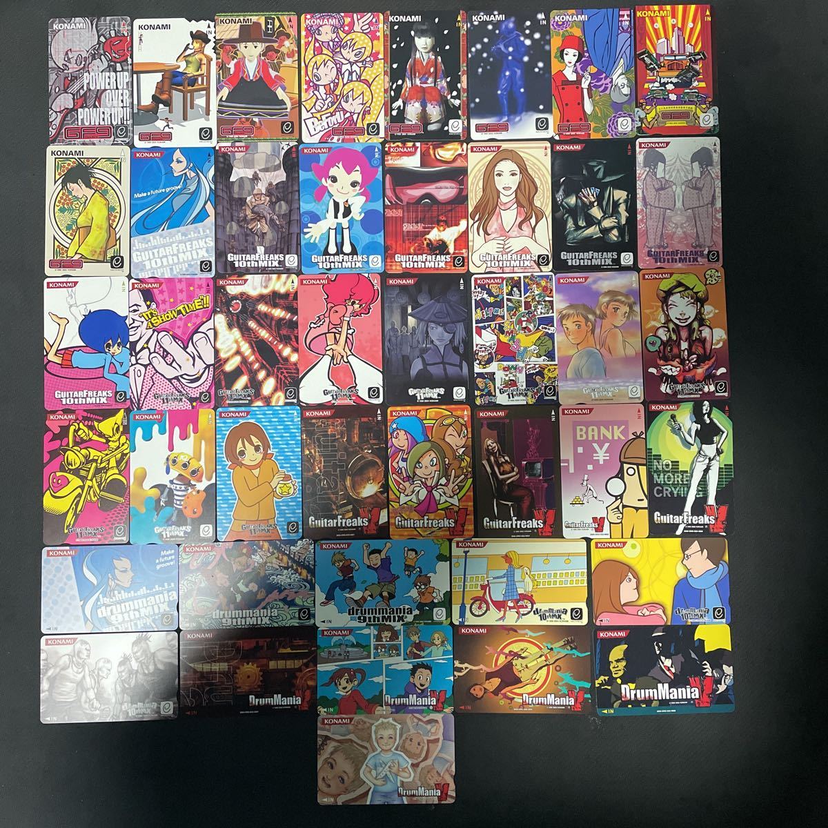 【未使用】【送料無料】GUITARFREAKS/drummania/e-amusementカード(磁気)/43種セット/未使用品 ...
