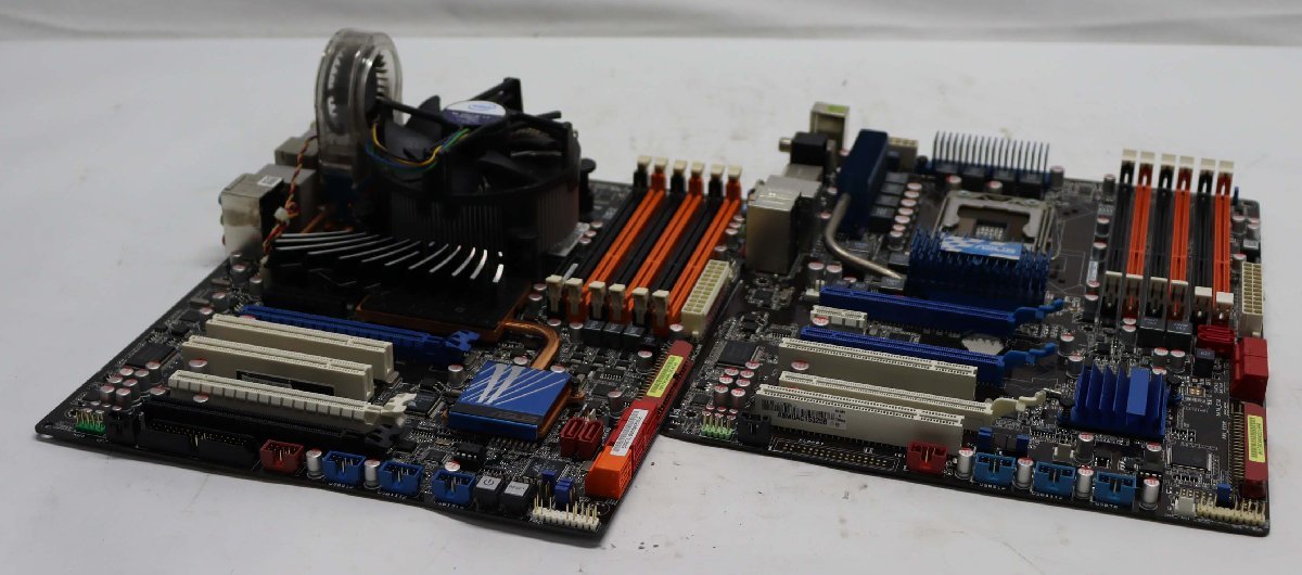 【傷や汚れあり】2台セット【ジャンク扱い】 マザーボード & CPU ASUS P6T X58+ICH10R Core i7 920 ...