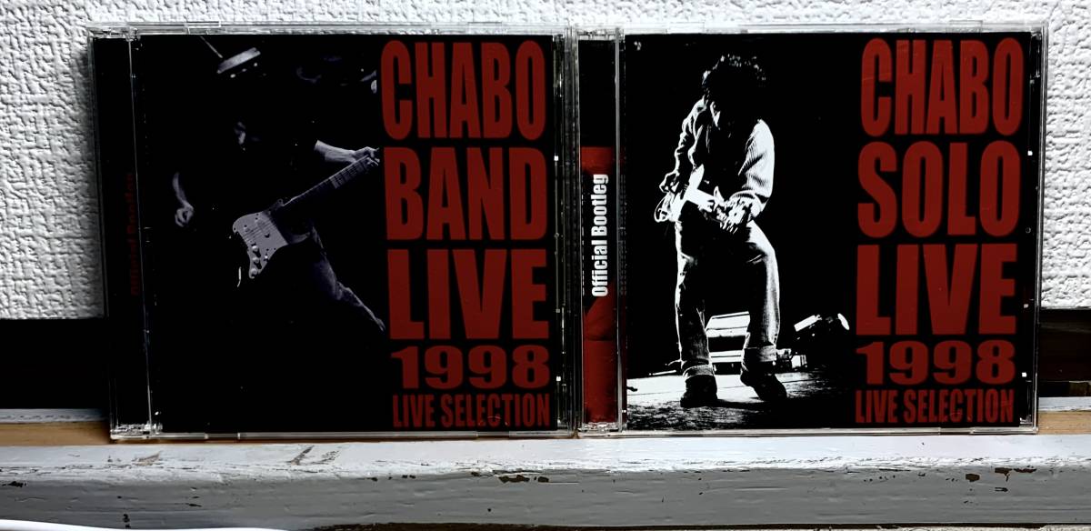 【目立った傷や汚れなし】仲井戸麗市 official bootleg 「CHABO BAND LIVE 1998」「CHABO SOLO ...